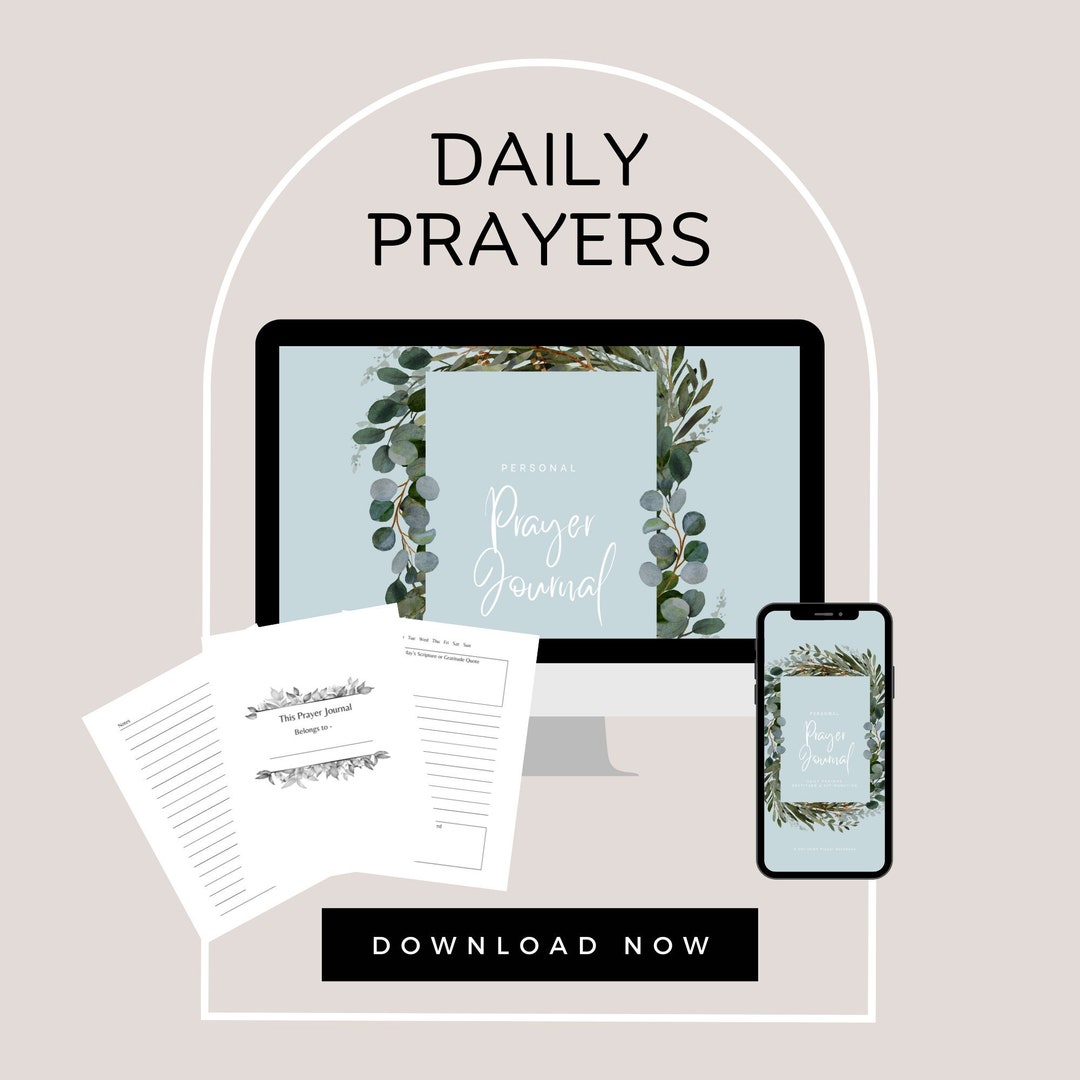 Prayer Journal Bible Study Journal Printable Christian - Etsy