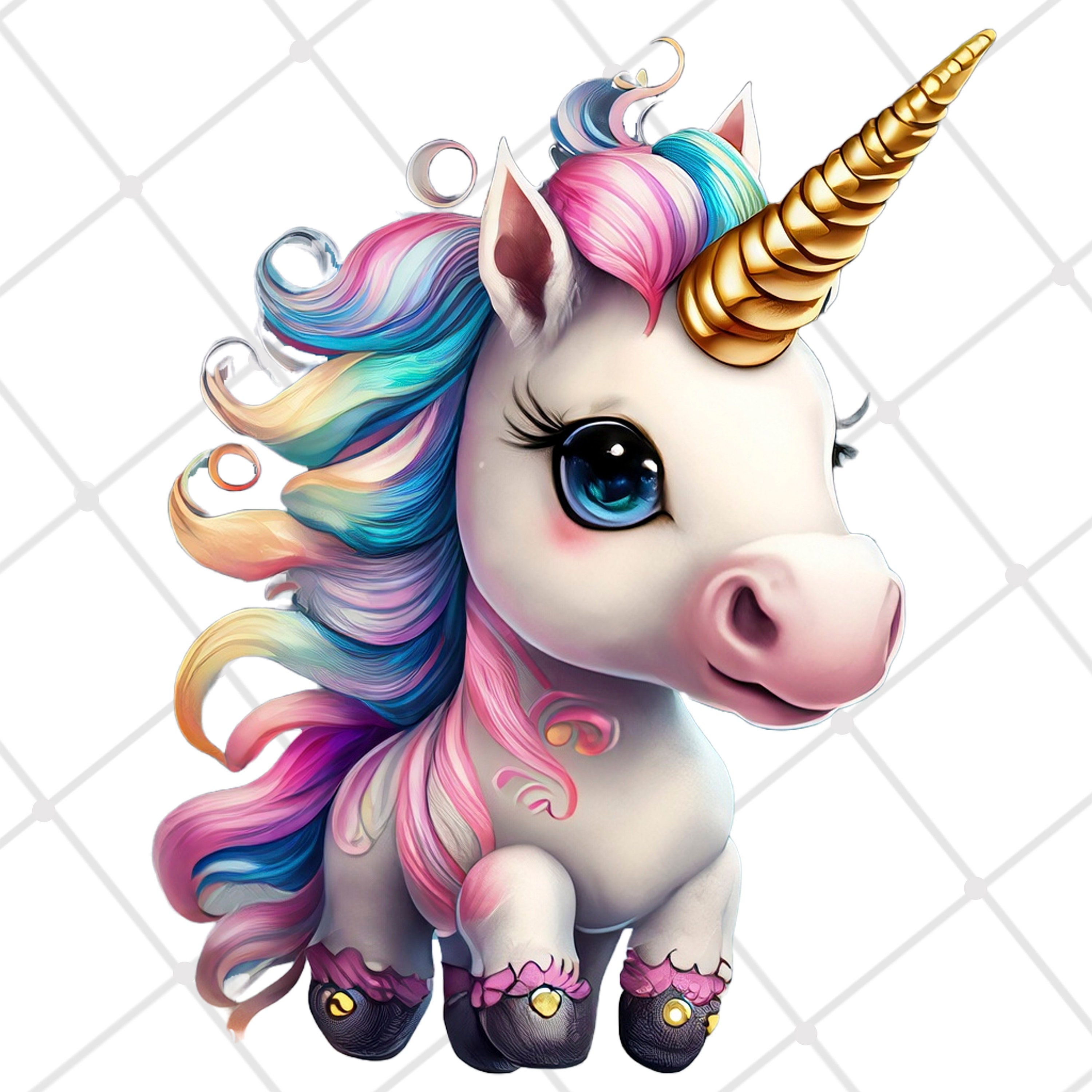 11 Baby Unicorn Watercolor Clipart Png, Unicorn Сlip Art, Cute Unicorn ...