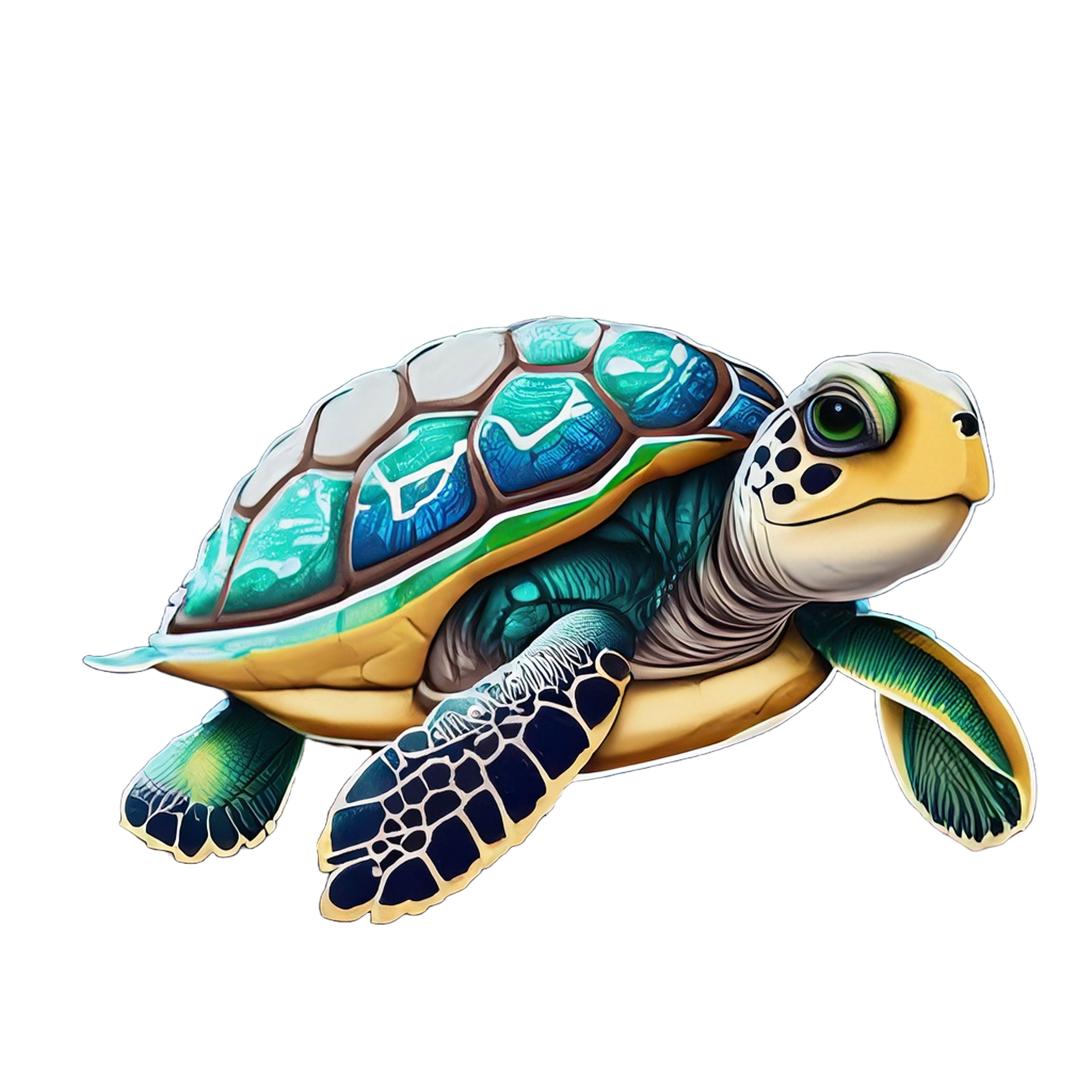 8 Sea Turtle Clipart JPG Commercial Use Digital Download - Etsy