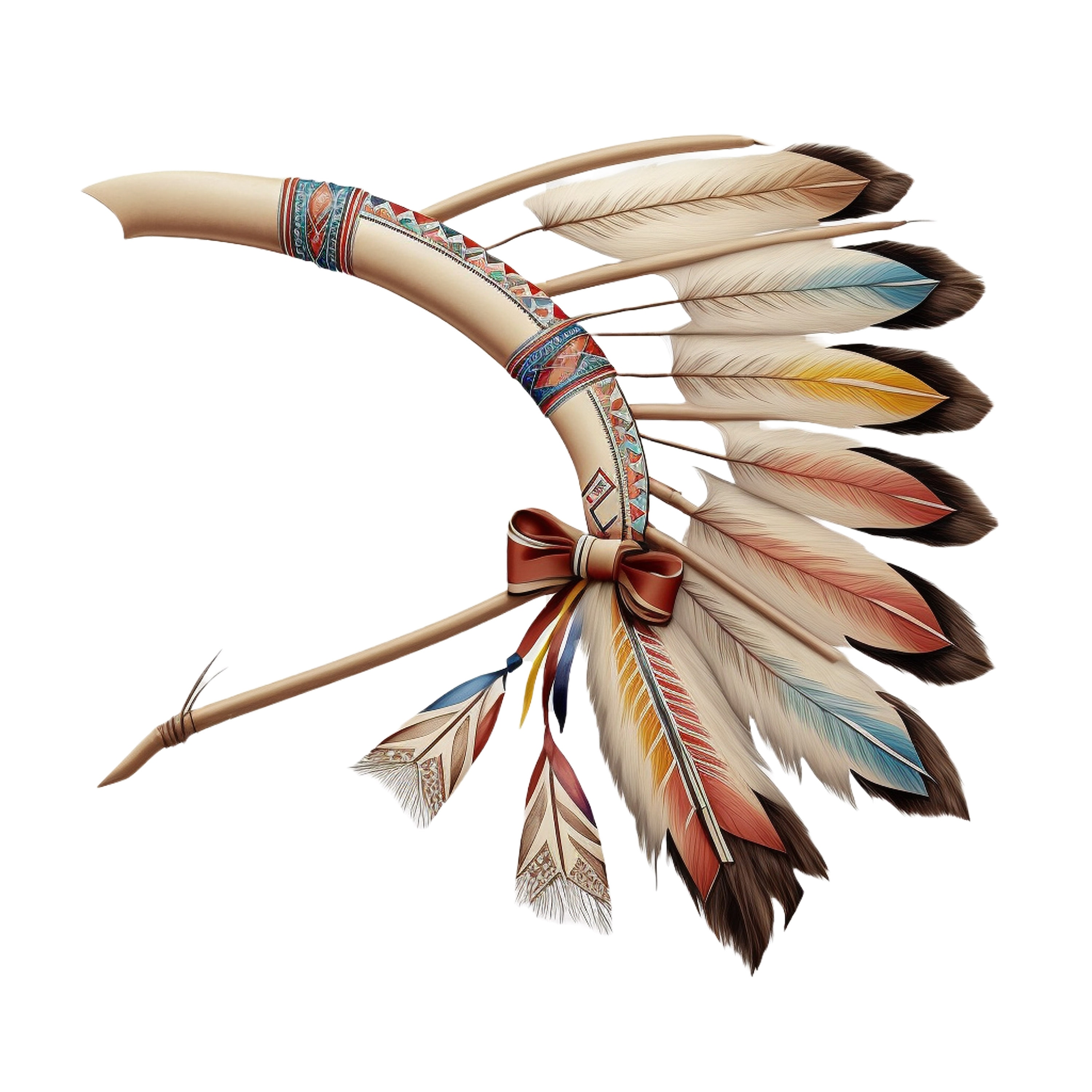 Native American Headdress PNG, Feather Headpiece,headdress Indian PNG ...