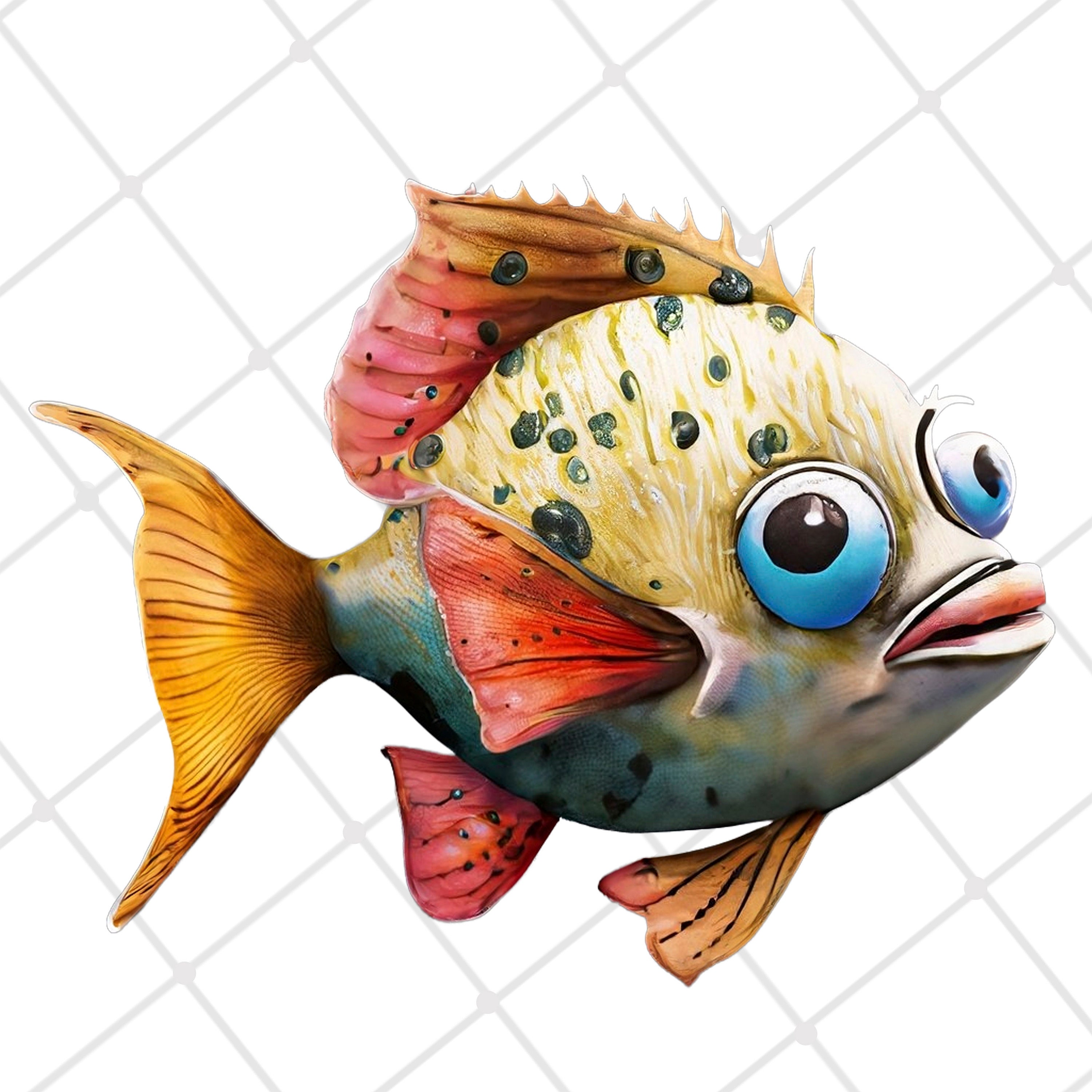 7 Fish PNG, Funny Fish,watercolor , Fish Clipart, Fish PNG, Fishing ...