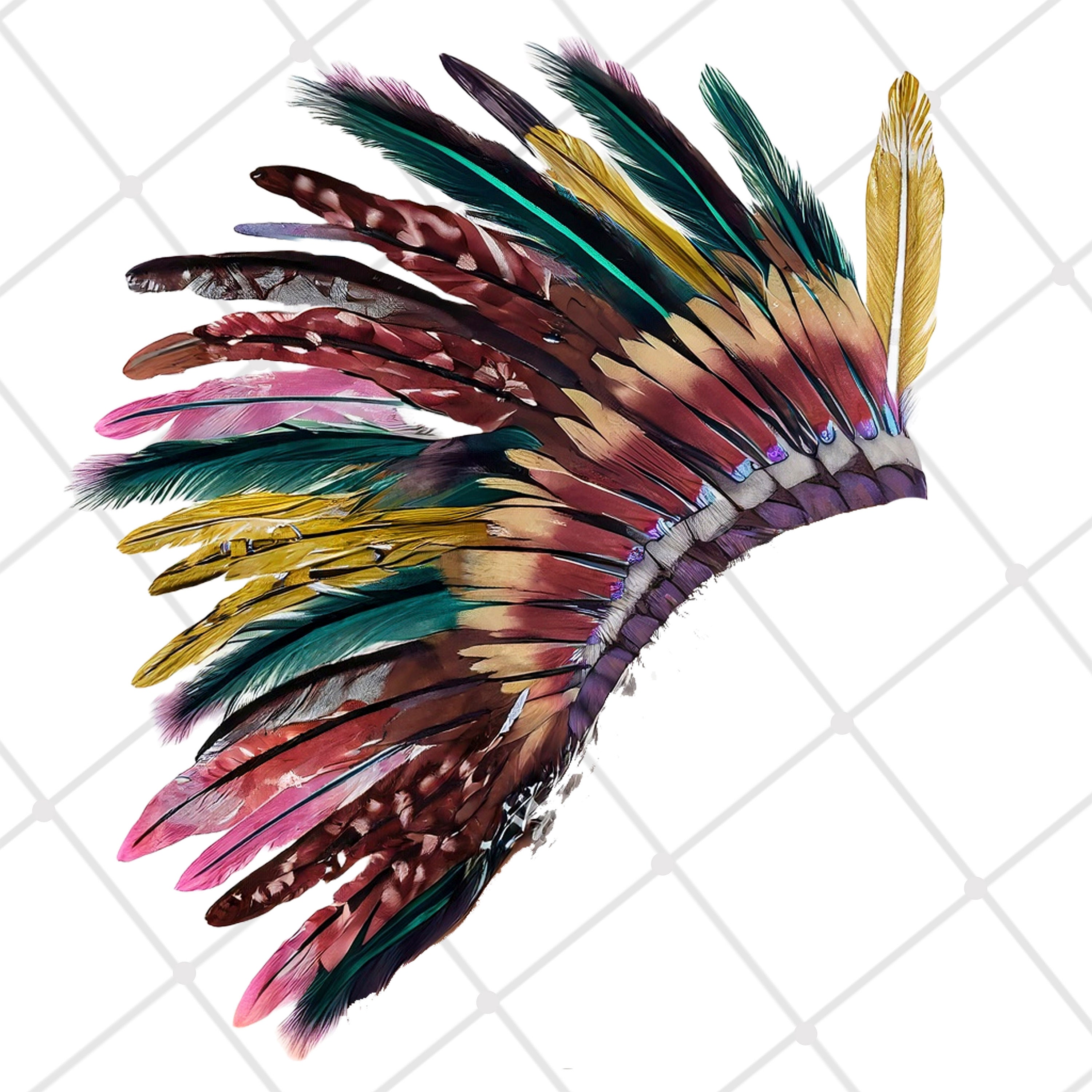 Native American Headdress PNG, Feather Headpiece,headdress Indian PNG ...