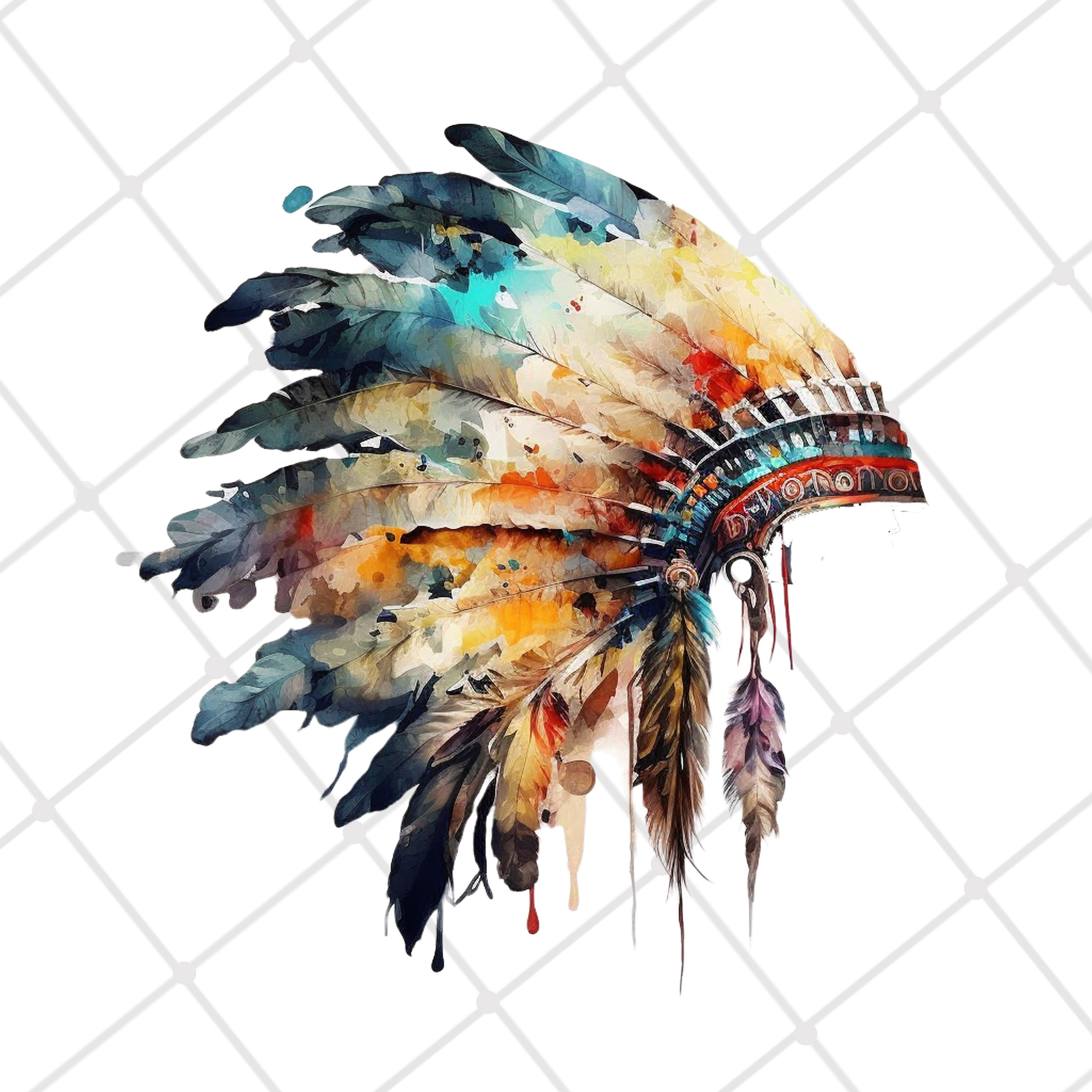 Native American Headdress PNG, Feather Headpiece,headdress Indian PNG ...