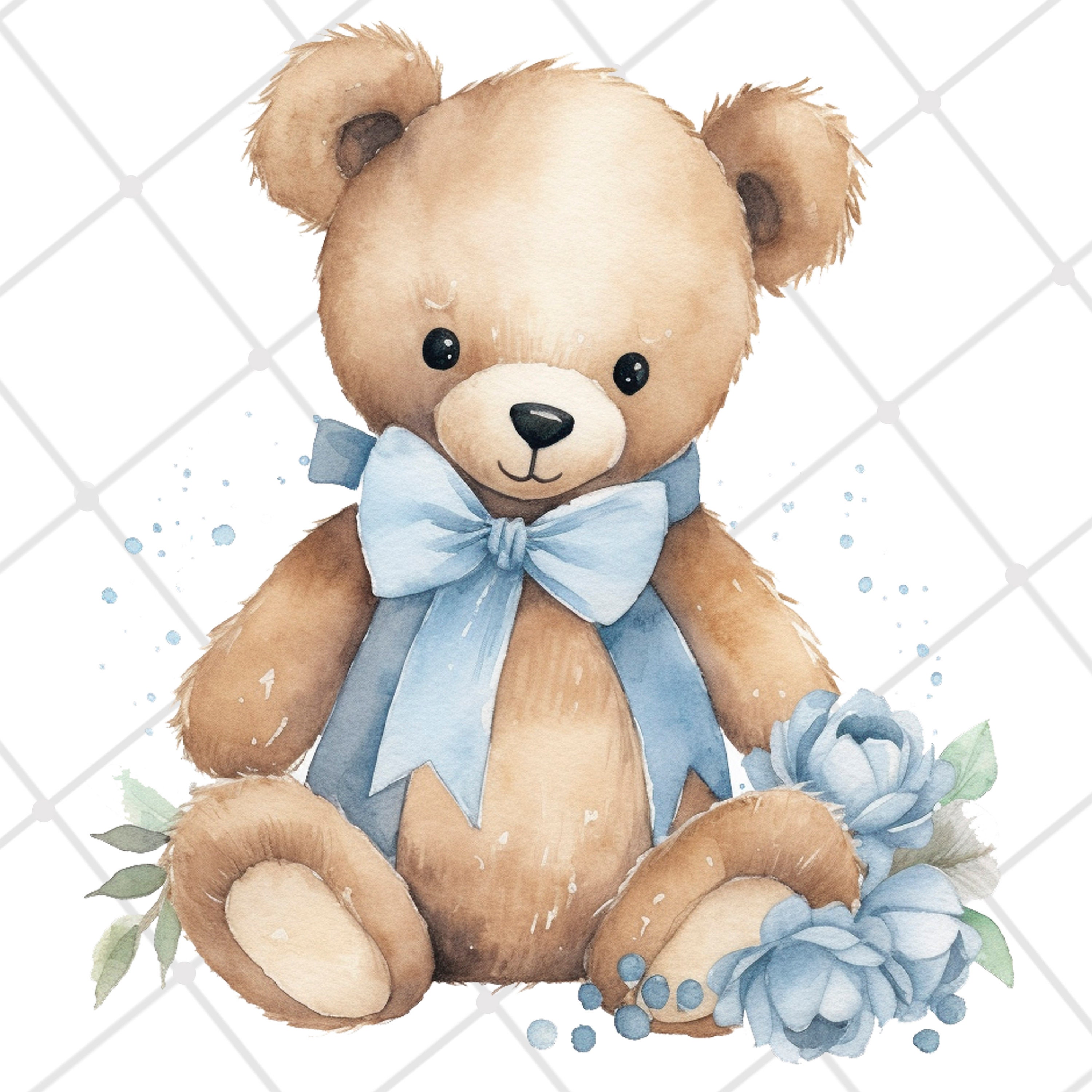 6 Teddy Bear Clipart PNG High Quality Digital Planner Paper - Etsy