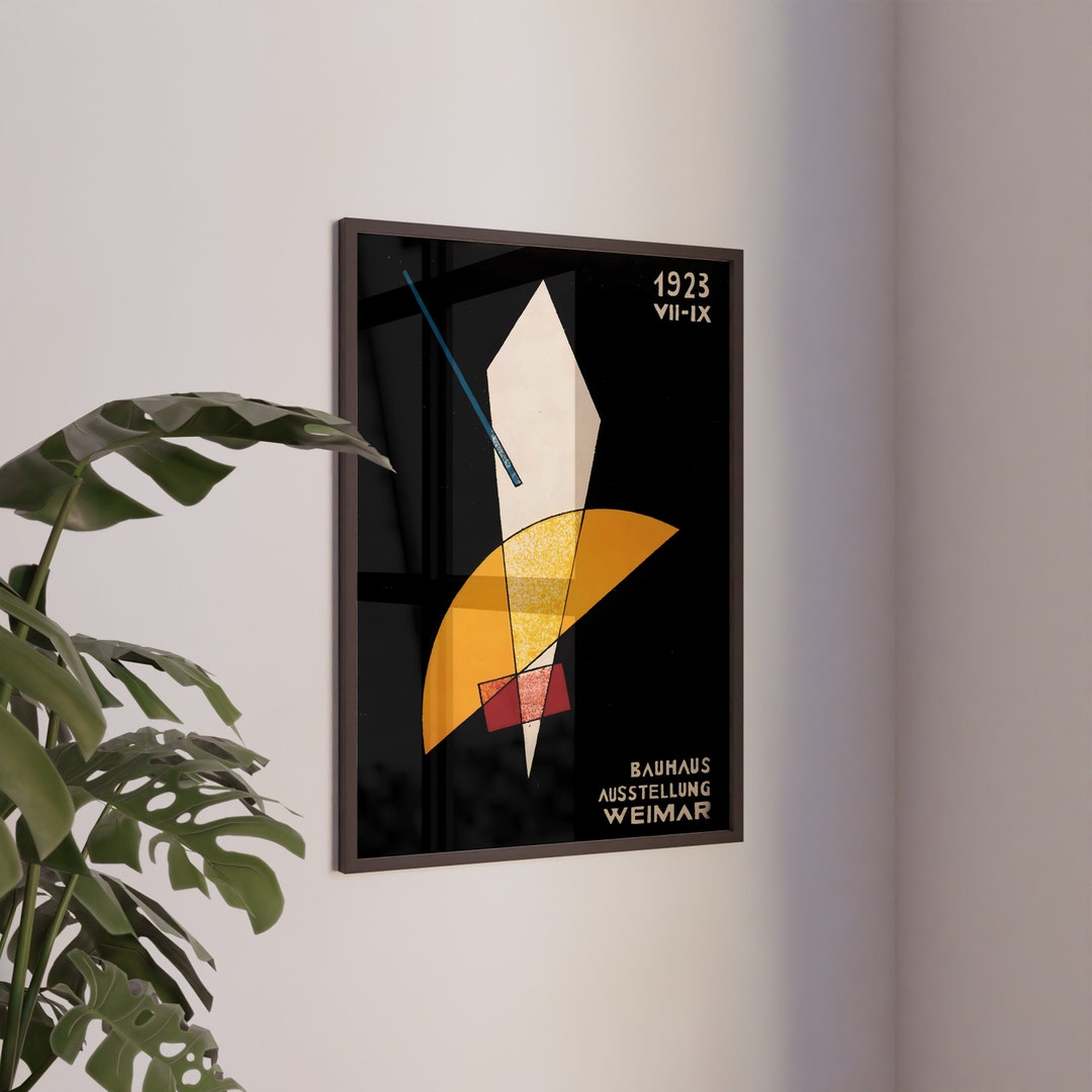 Bauhaus Posters, Modern Home Wall Art , Mid Century Linear Print ...