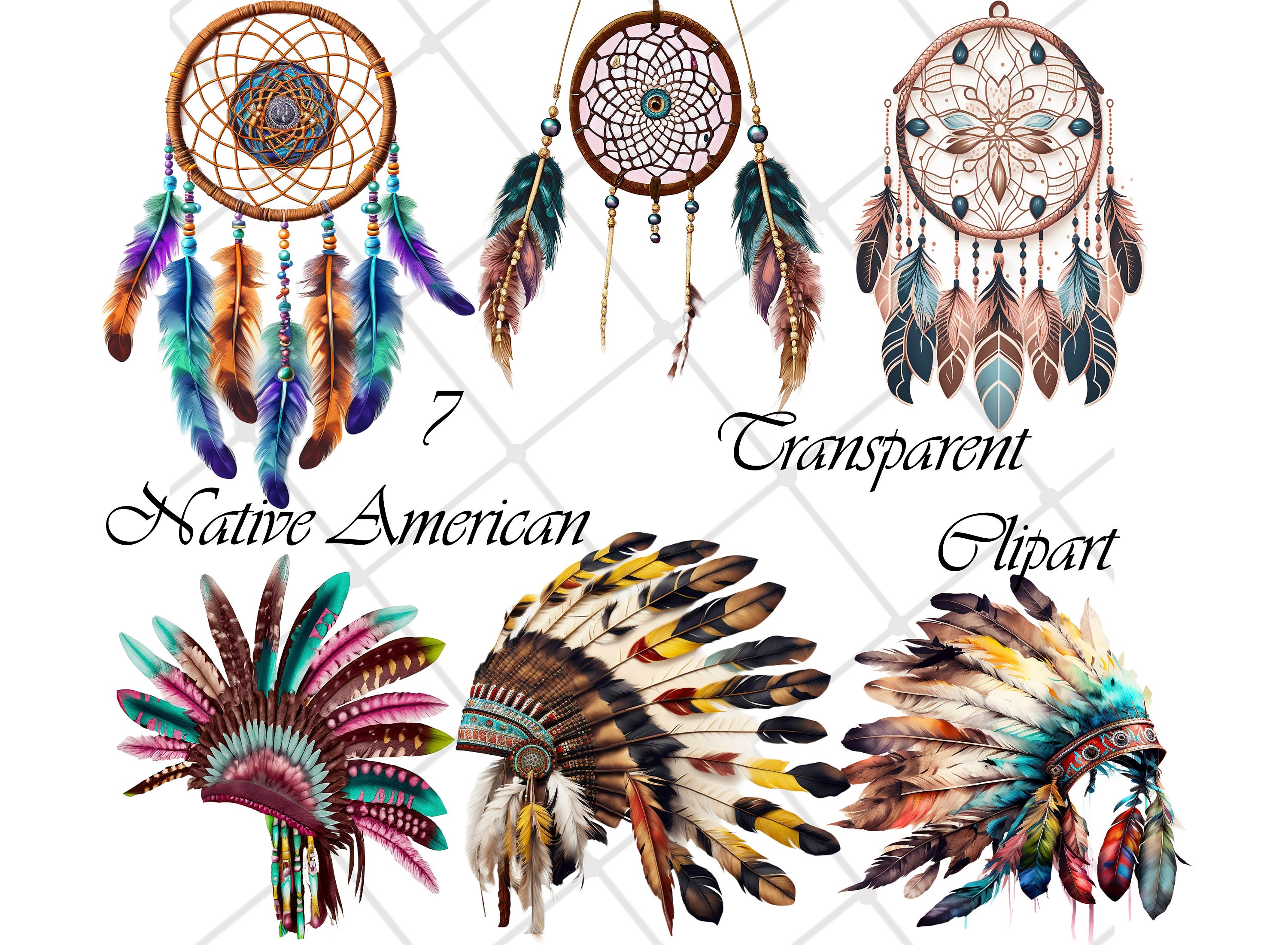 Native American Headdress PNG, Feather Headpiece,headdress Indian PNG ...