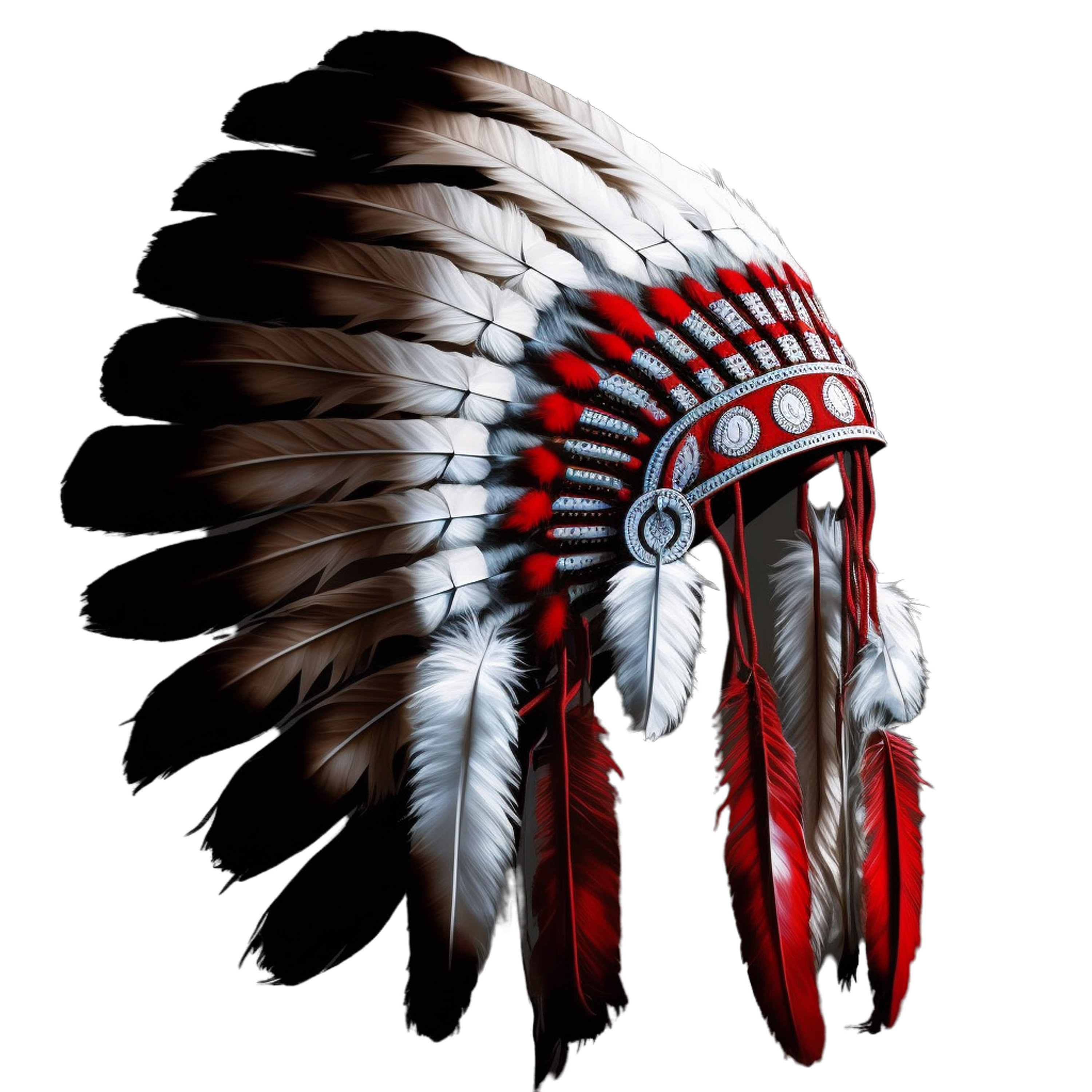 Native American Headdress PNG, Feather Headpiece,headdress Indian PNG ...