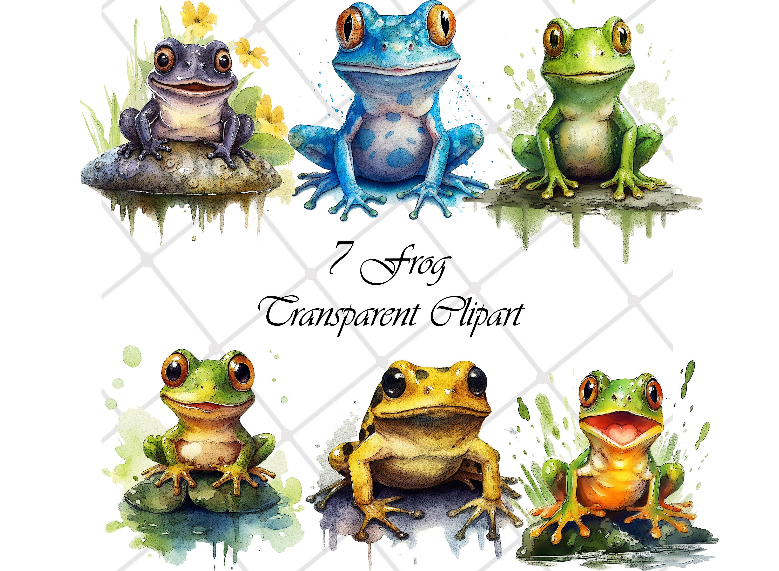 7 Frog Png,frog Clipart, Cute Frog Clipart, Cute Frog Png,sublimation ...