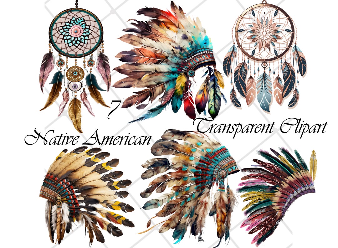 Native American Headdress PNG, Feather Headpiece,headdress Indian PNG ...