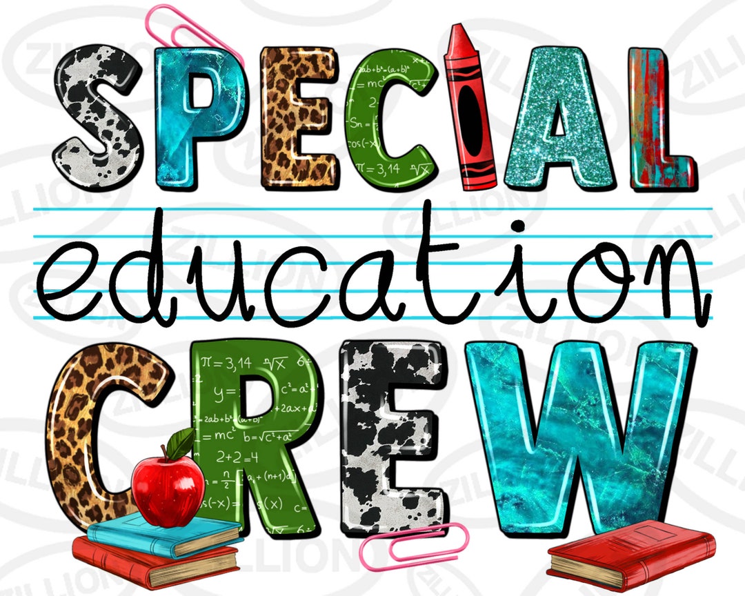 Special Education Crew Png Sublimation Design Download, Teacher's Day Png, Teacher Life Png ...