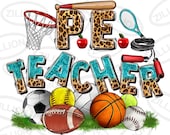 PE Physical Education Teacher Png Sublimation Design - Etsy