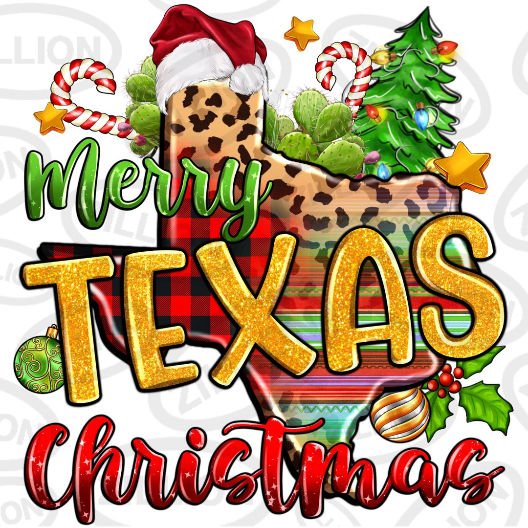 Merry Texas Christmas Png Sublimation Design Download, Merry Christmas ...