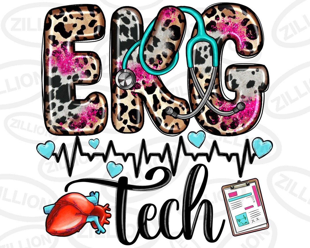 EKG Tech Png Sublimation Design Download, EKG Technician Png, Western ...
