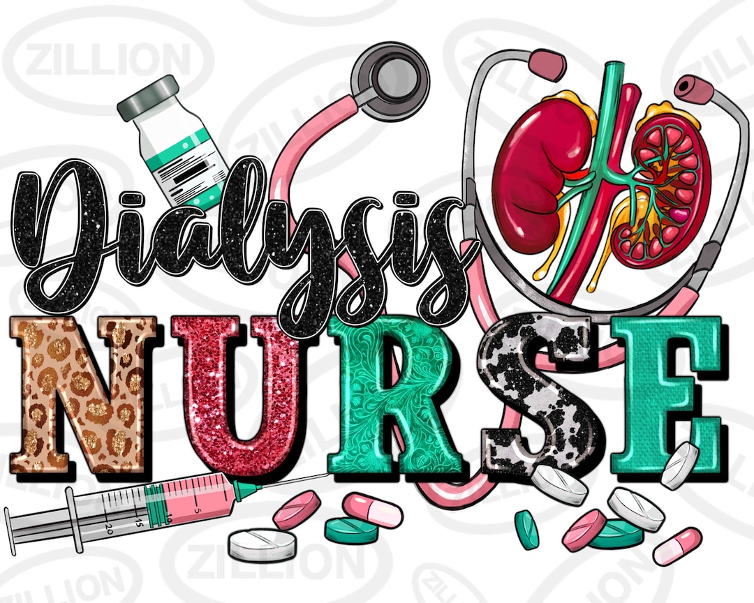 Dialysis Nurse Png Sublimation Design Download, Nurse Png, Nurse Life ...