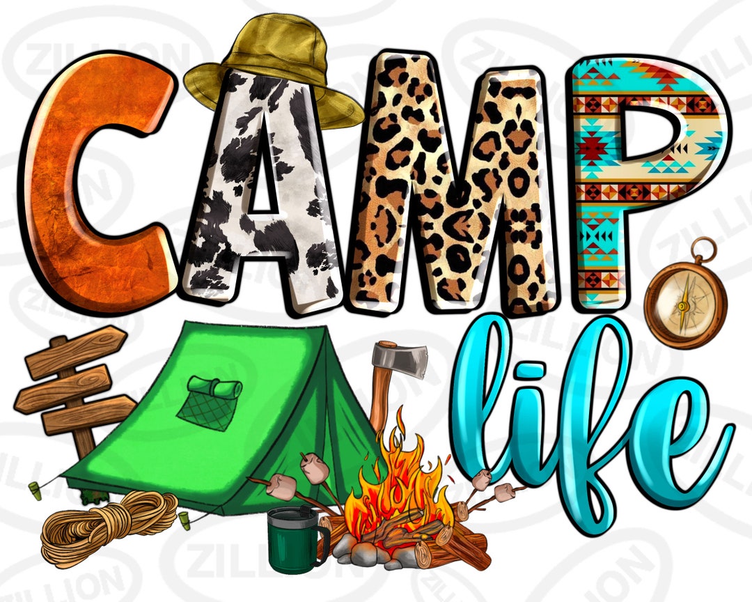 Camp Life Png Sublimation Design Download, Camp Life Png, Camping Png ...