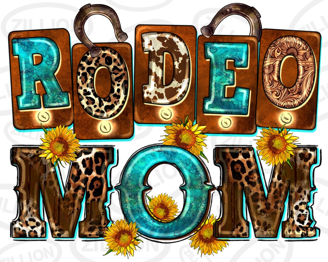 Rodeo Mom Png Sublimation Design Download, Mother's Day Png, Western ...