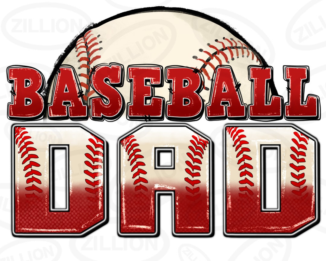 Baseball Dad Png Sublimation Design Download, Father's Day Png ...