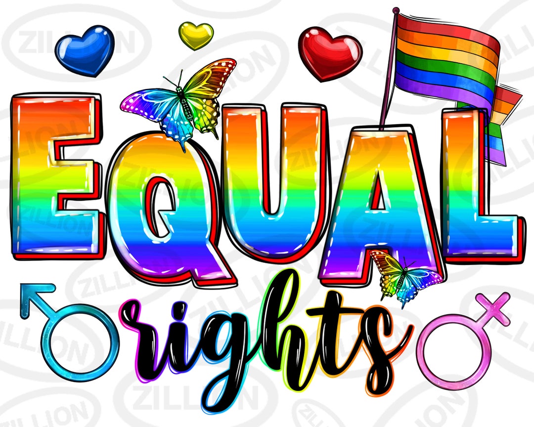 Equal Rights Png Sublimation Design Download, LGBTQ+ Png, Love is Love ...