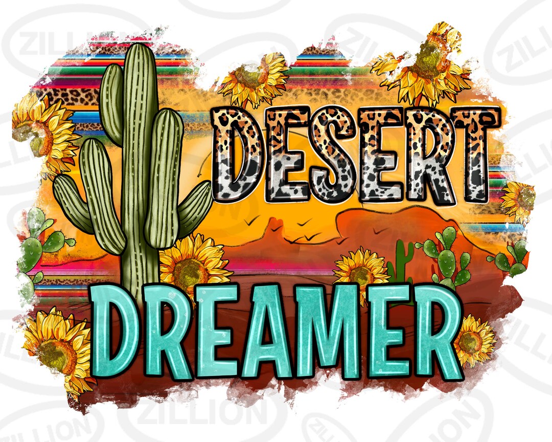 Desert Dreamer Png Sublimation Design Download, Desert View Png ...