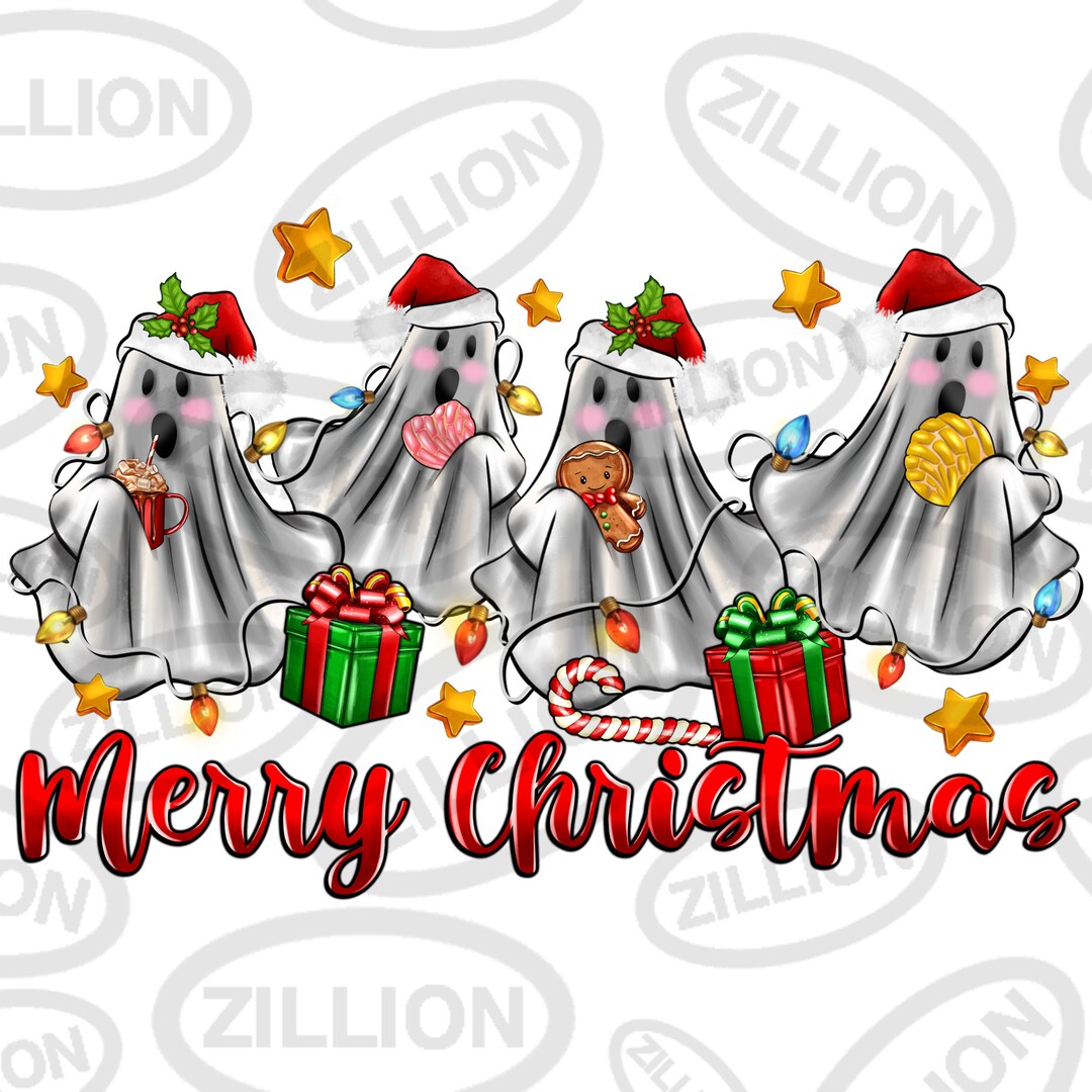 Merry Christmas Pantasmas Ghost Christmas Png, Merry Christmas Png ...