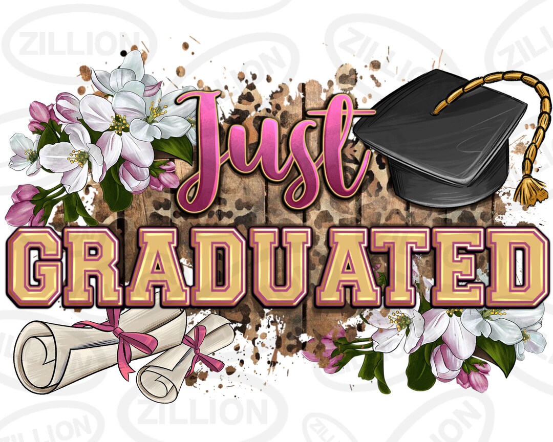 Just Graduated Png Sublimation Design Download, Western Png Background ...