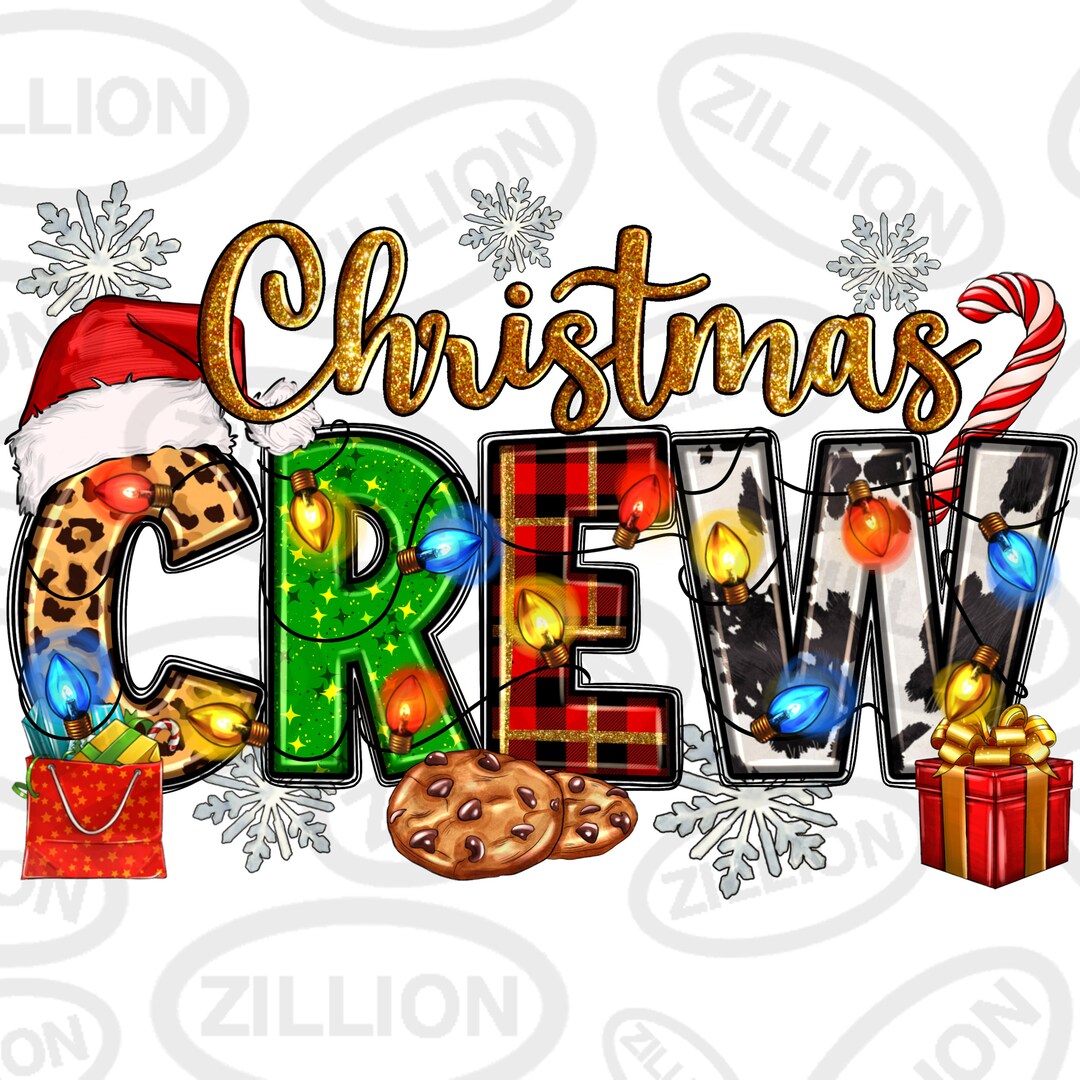 Christmas Crew Png Sublimation Design Download, Christmas Png, Merry ...