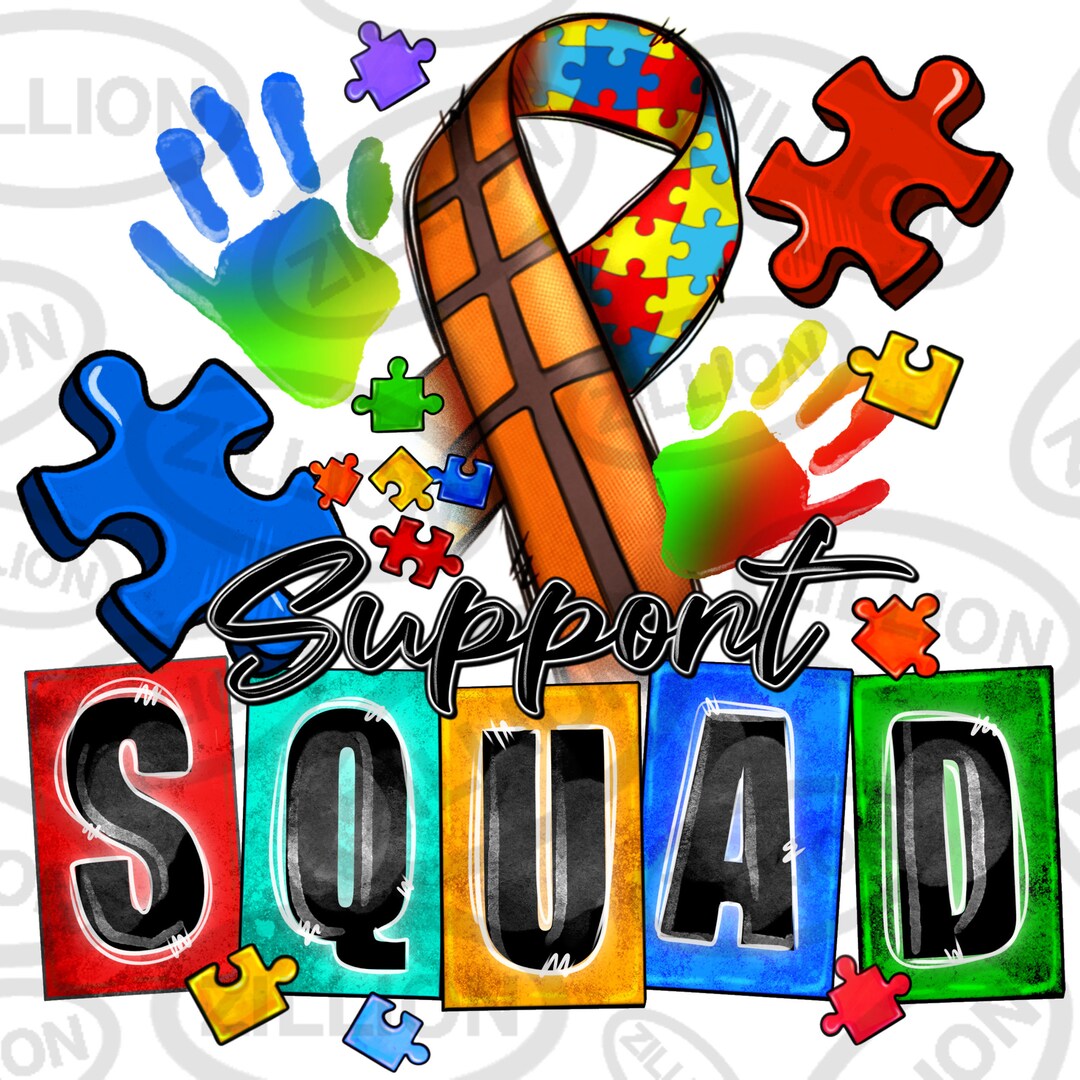 Basketball Support Squad Autism Png, Autism Awareness Png, Autism ...