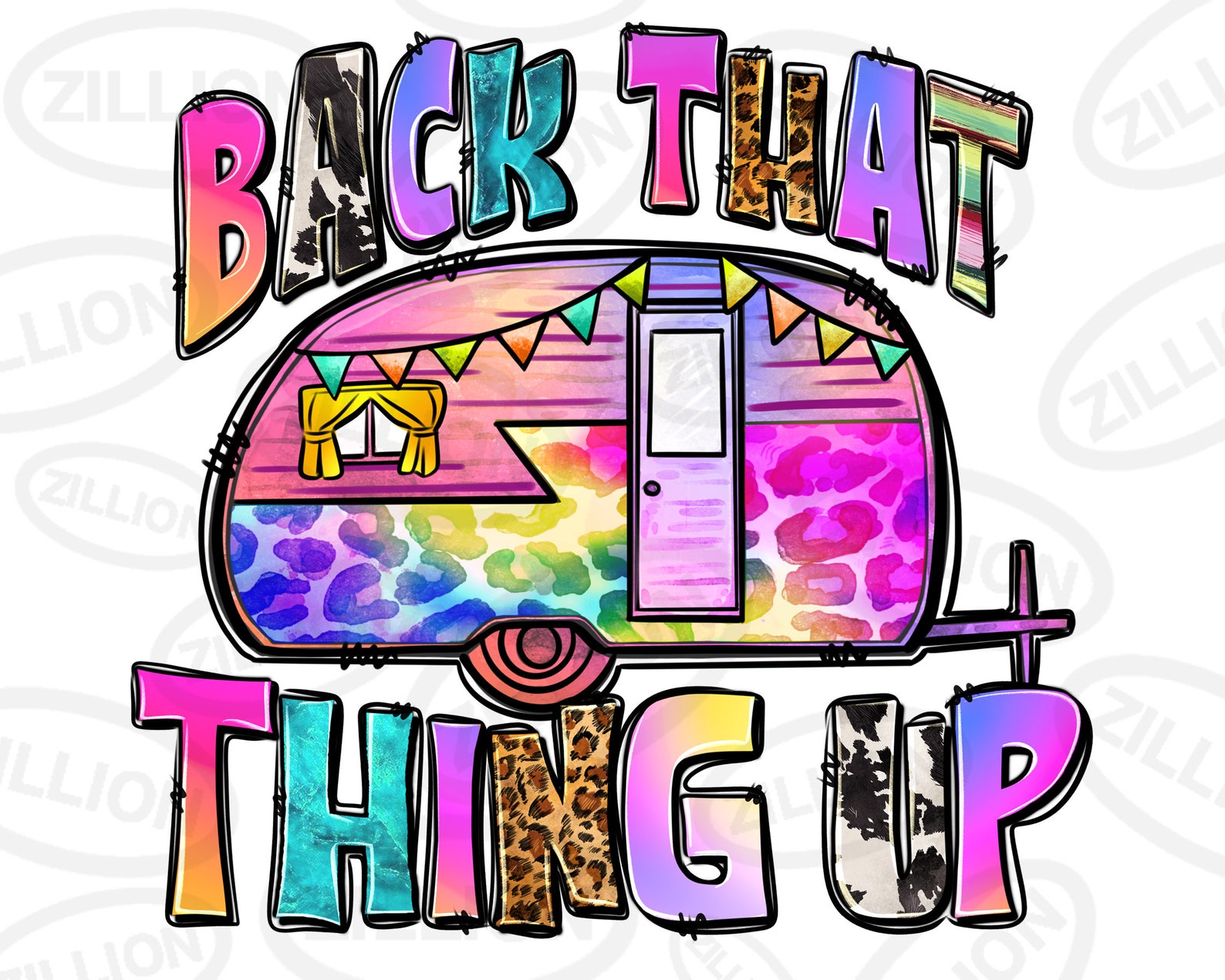 Back That Thing up Png Sublimation Design Download, Camp Life Png ...
