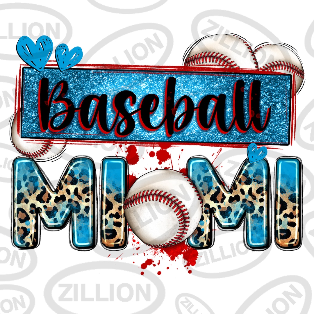 Baseball Mimi With Leopard Png Sublimation Design Download, Sport Png ...