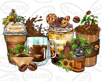 But First Coffee Png Sublimation Design Download, Coffee Beans Png ...