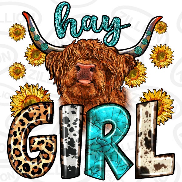Hay Girl Hay Cow Sublimation - Etsy
