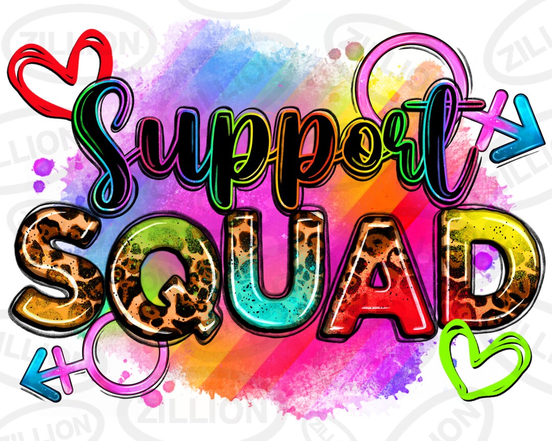 Support Squad Png Sublimation Design Download, LGBTQ+ Png, Love is Love ...