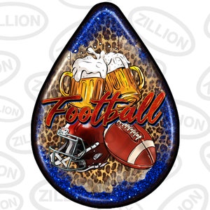 American Football Teardrop Earrings Png Sublimation Design Bundle ...