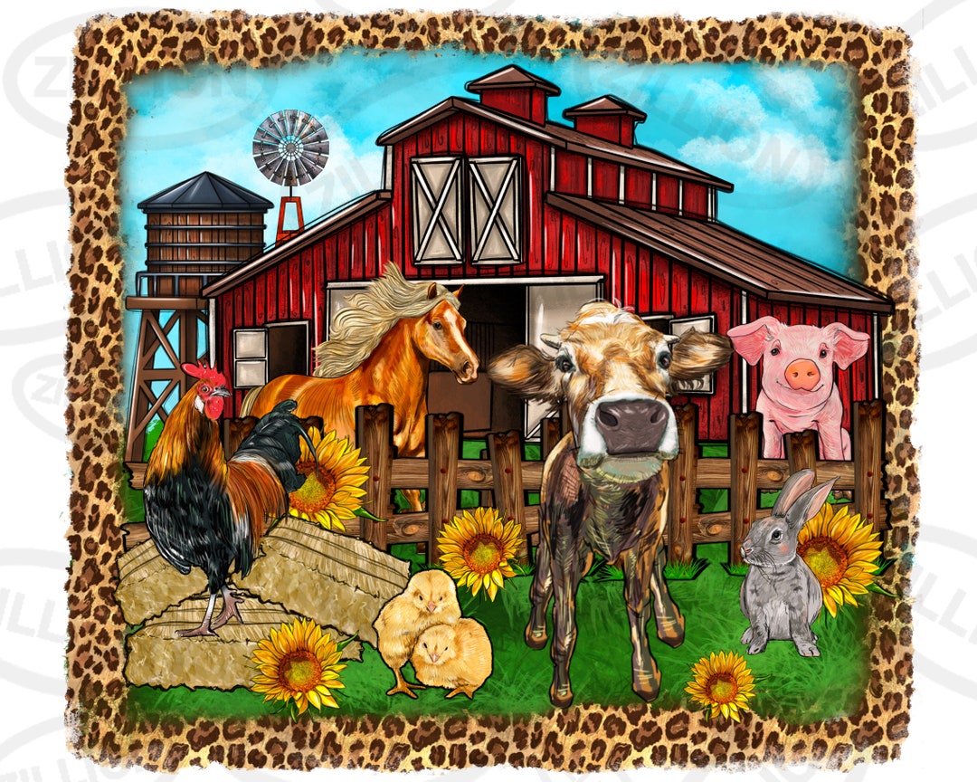 Farm Life Png Sublimation Design Download, Red Barn Png, Western ...