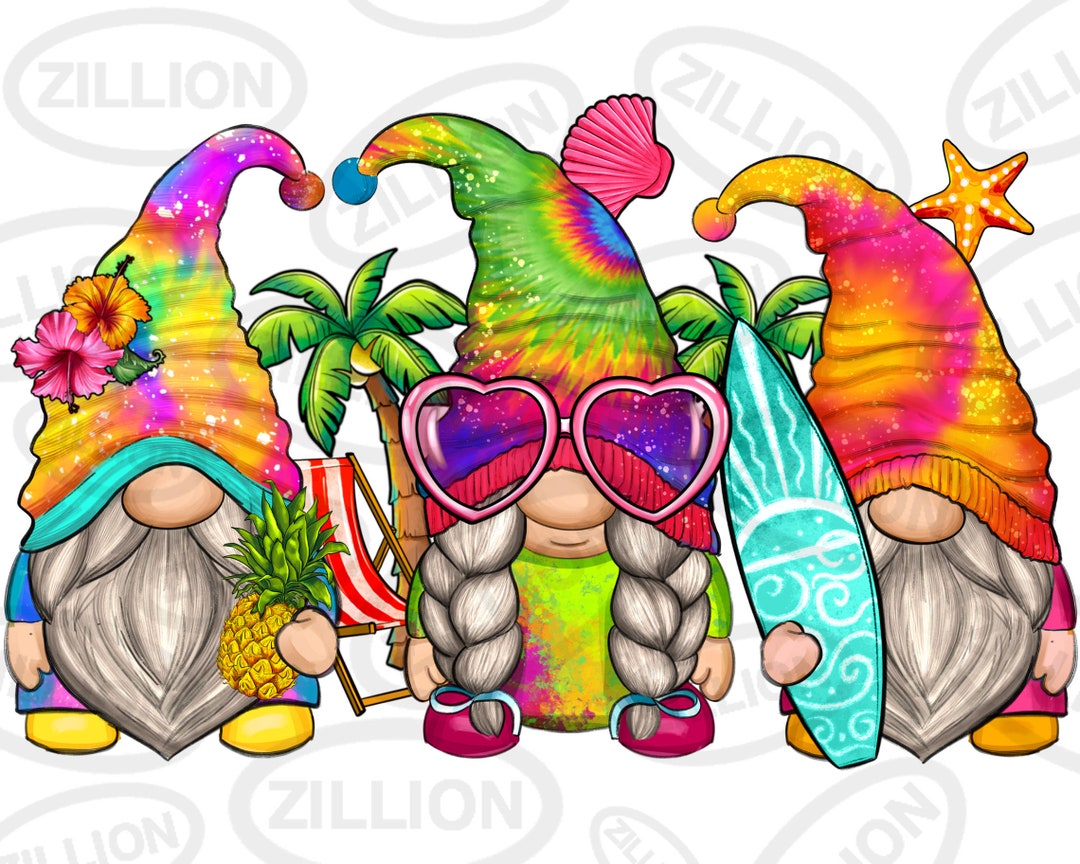 Summer Gnomes Png Sublimation Design Download, Summer Vibes Png, Summer ...