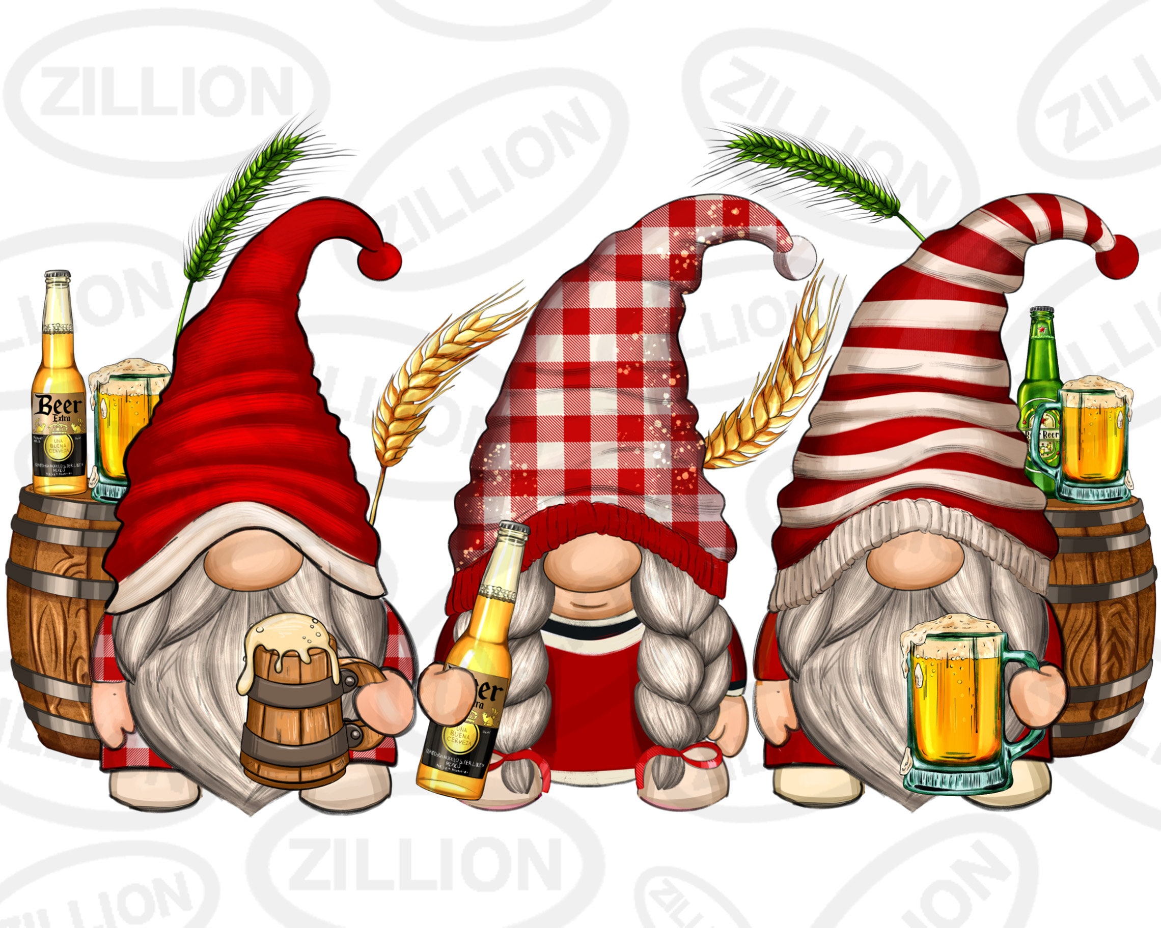 Beer Gnomes Png Sublimation Design Download, Hand Drawn Gnomes Png ...