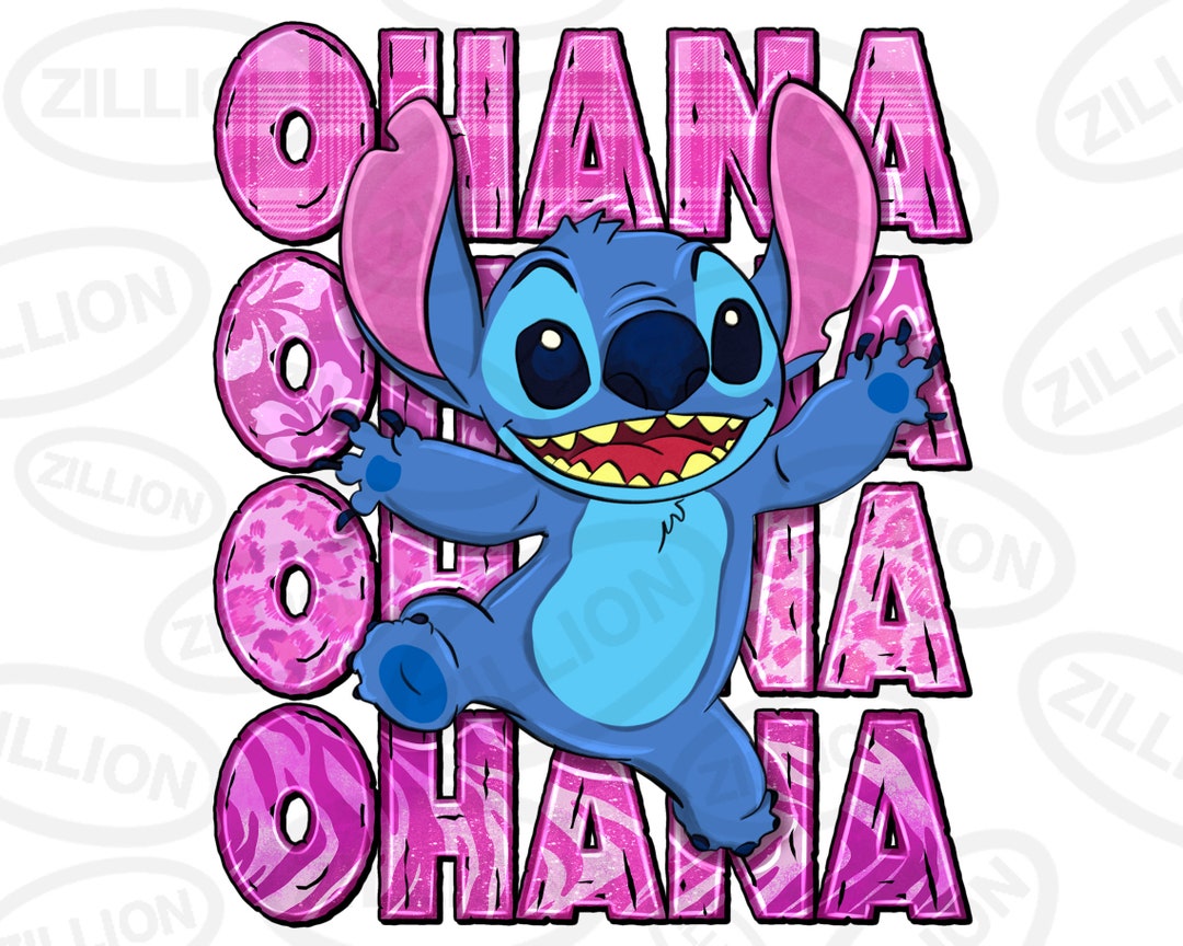Ohana Stitch Png Sublimation Design Download Cute Stitch Png - Etsy ...