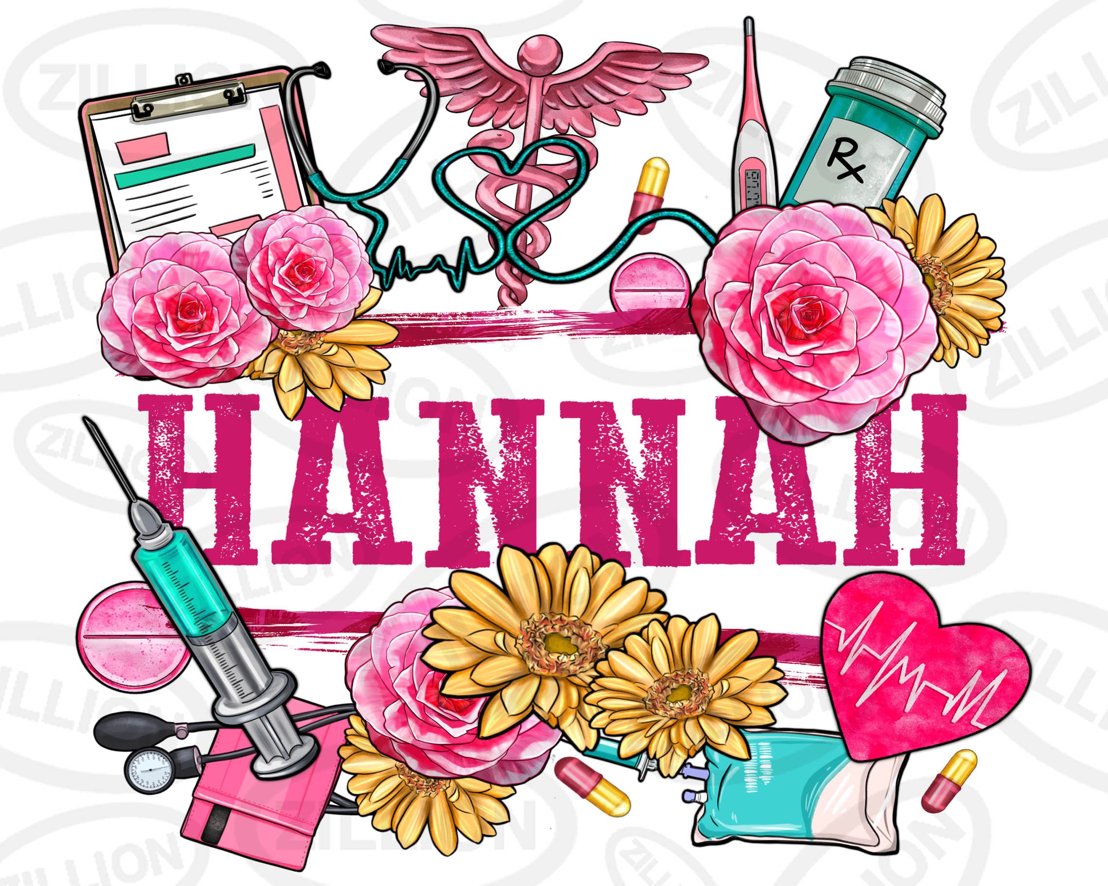 Personalized Nurse Png Sublimation Design Download, Nurse Png, Nurse ...