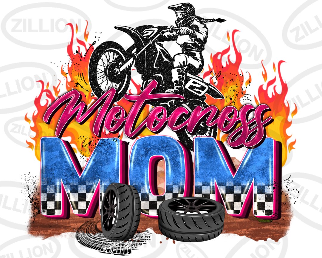 Motocross Mom Png Sublimation Design Download, Mother's Day Png, Sport ...