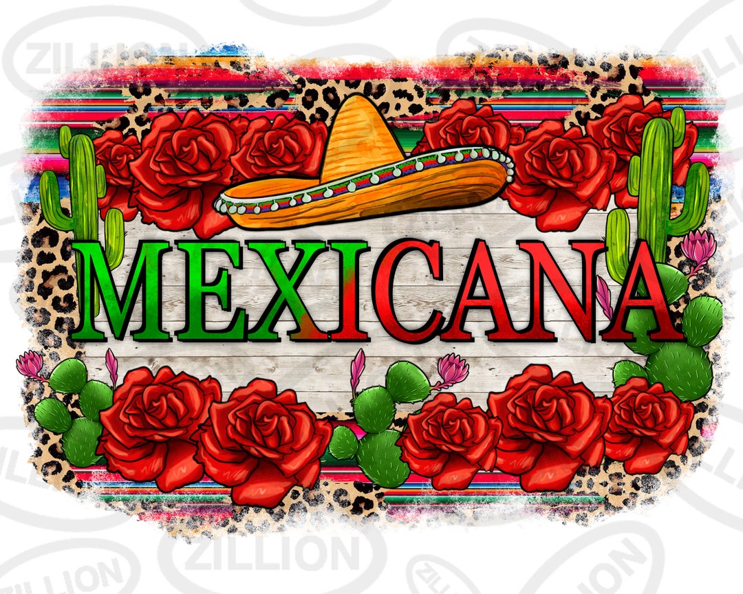 Mexicana Png Sublimation Design Download, Mexico Png, Cinco De Mayo Png ...