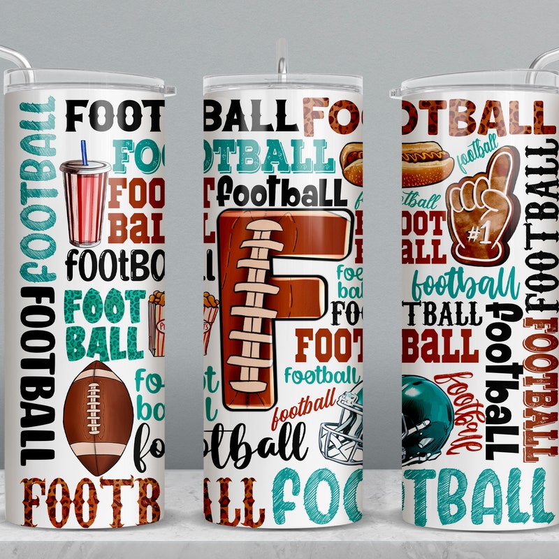 Football Tumbler - Etsy
