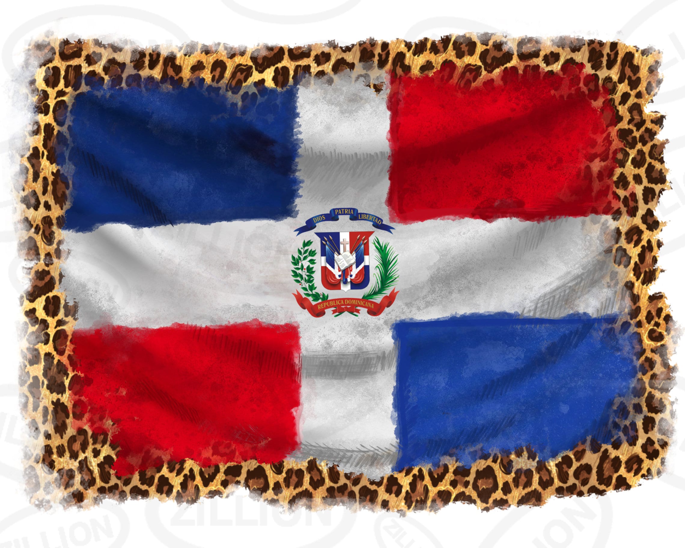 Dominican Republic Flag Png Sublimation Design Download, Dominican ...