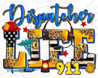 911 Dispatcher Png Sublimation Design Download, Emergency Dispatcher ...