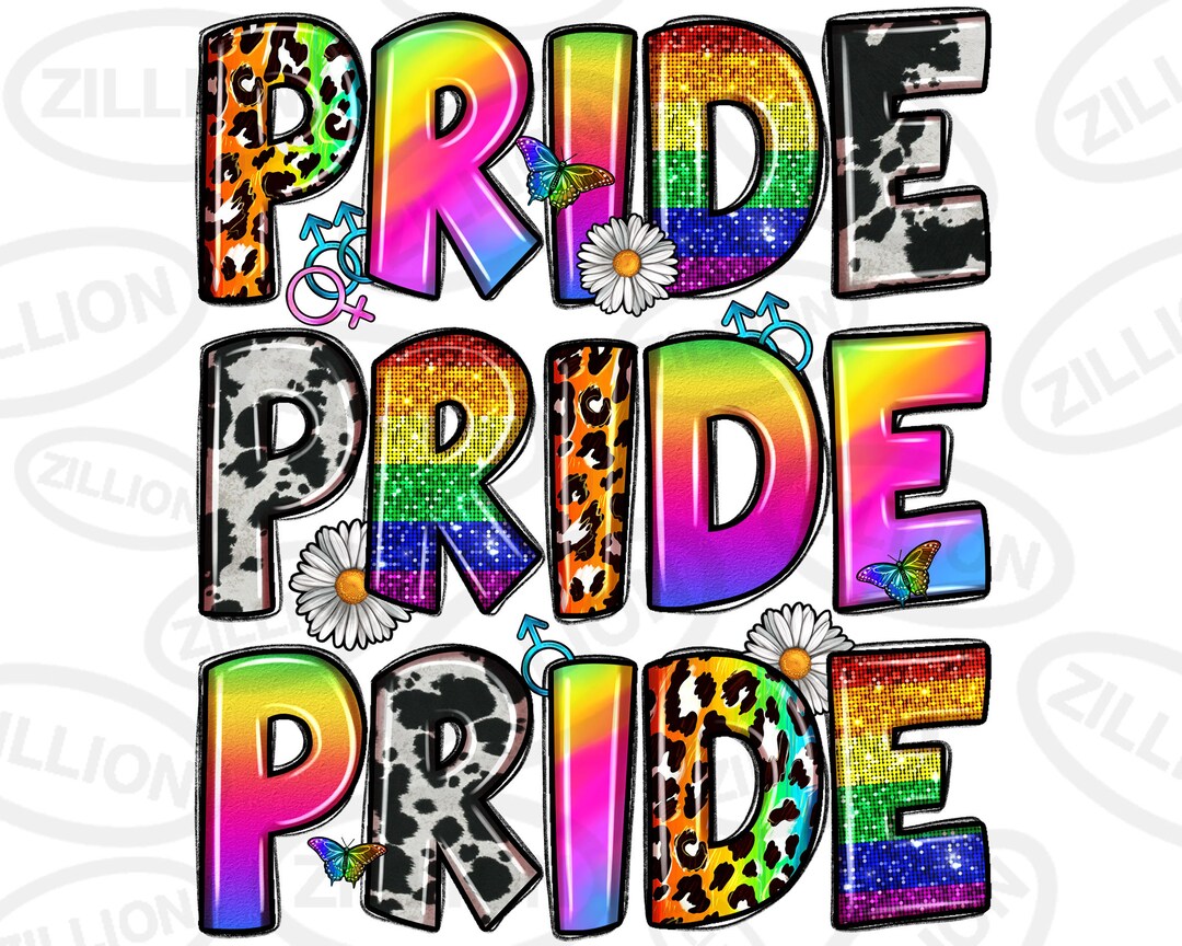 Pride Pride Pride Png Sublimation Design Download, Western Pride Png ...