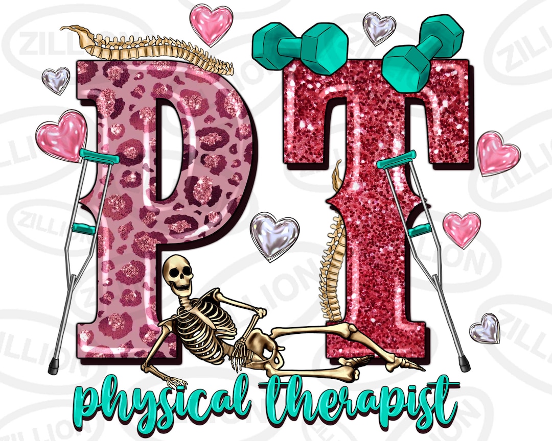 PT Physical Therapist Png Sublimation Design Download, Western PT Png ...