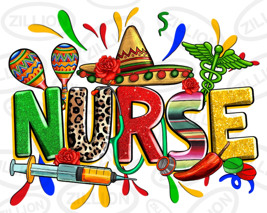 Cinco De Mayo Nurse Png Sublimation Design Download, Mexican Nurse Png ...