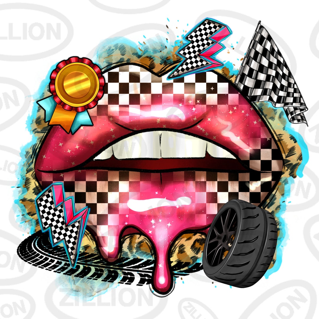 Race Lips Png Sublimation Design Download, Sport Png, Game Day Png ...