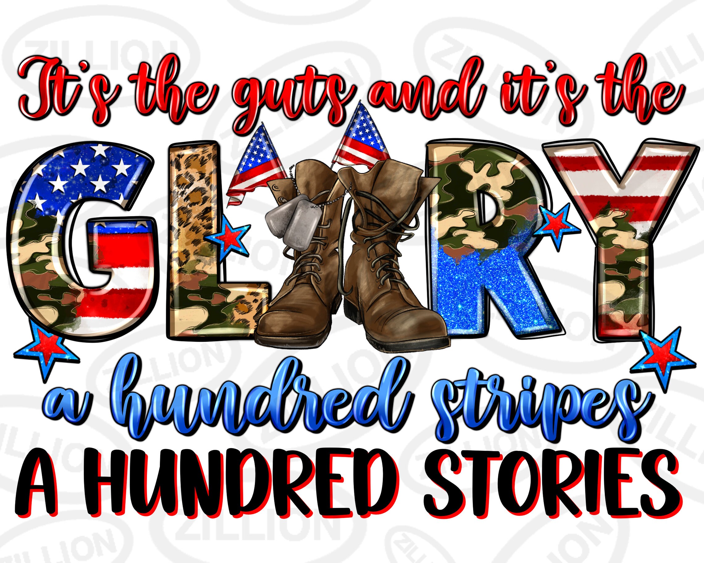 It's the Guts and It's the Glory a Hundred Stories Png - Etsy