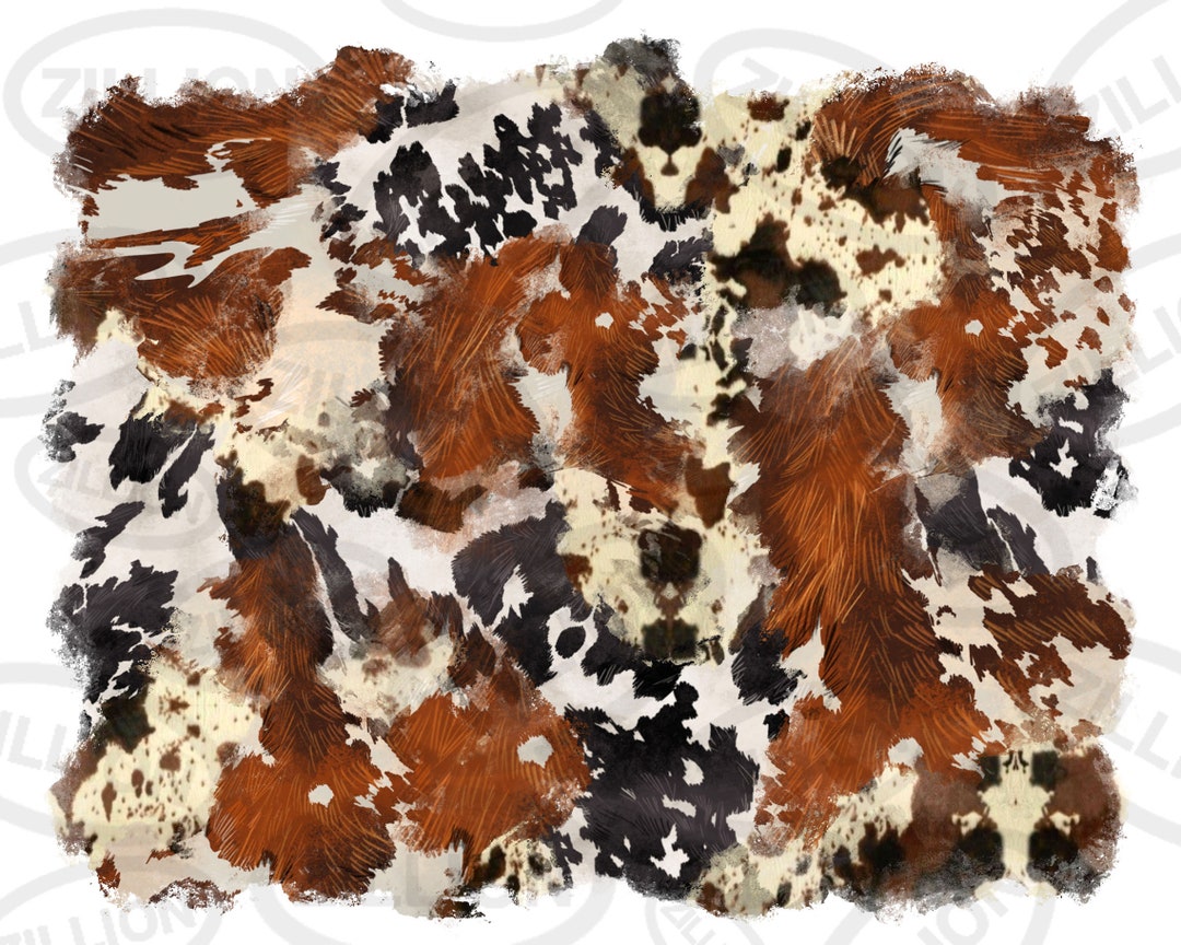 Cowhide Background Png Sublimation Design Download, Western Pattern Png ...