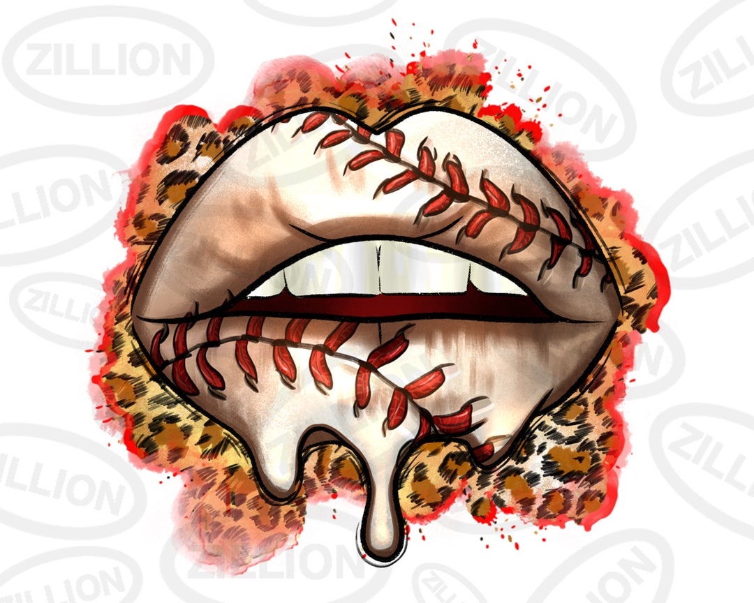 Baseball Lips Png Sublimation Design Download, Baseball Game Png, Sport ...